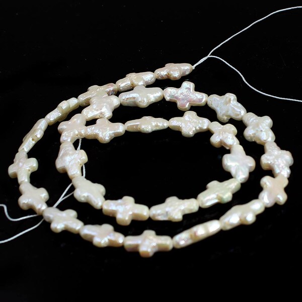 Pearl Cross Necklace - Etsy