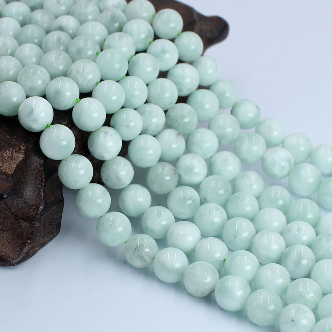 8mm Round Green Angle Stone Gemstone Beads for Jewelry Making - Etsy