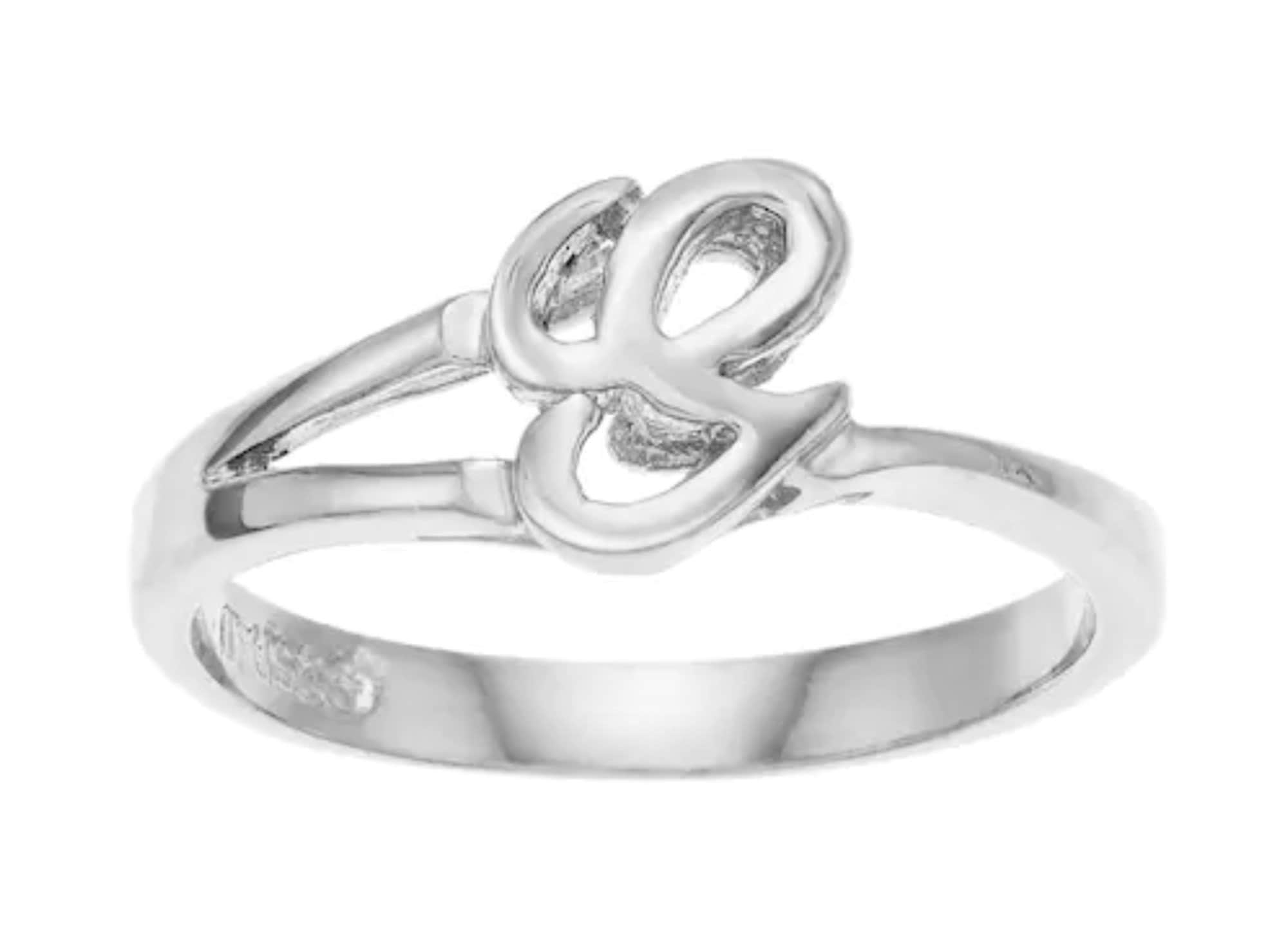 Sterling Silver Initial G Ring - Monogram G Ring - Custom Ring ...