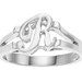Sterling Silver Initial R Ring - Monogram R Ring - Custom Ring ...