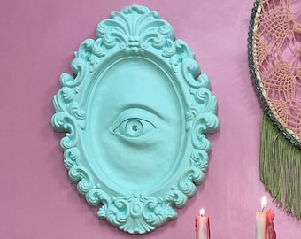 Ornate Gold Eye Sculpture Art / Witchy Boho Decor / Weird - Etsy