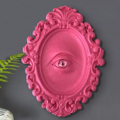 Eye Sculpture Art Yellow / Goth Decor / Pastel Goth / Memento | Etsy