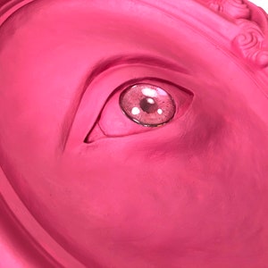 Large Eye Art Sculpture Pink / Witchy Goth Decor / Weird Stuff ...