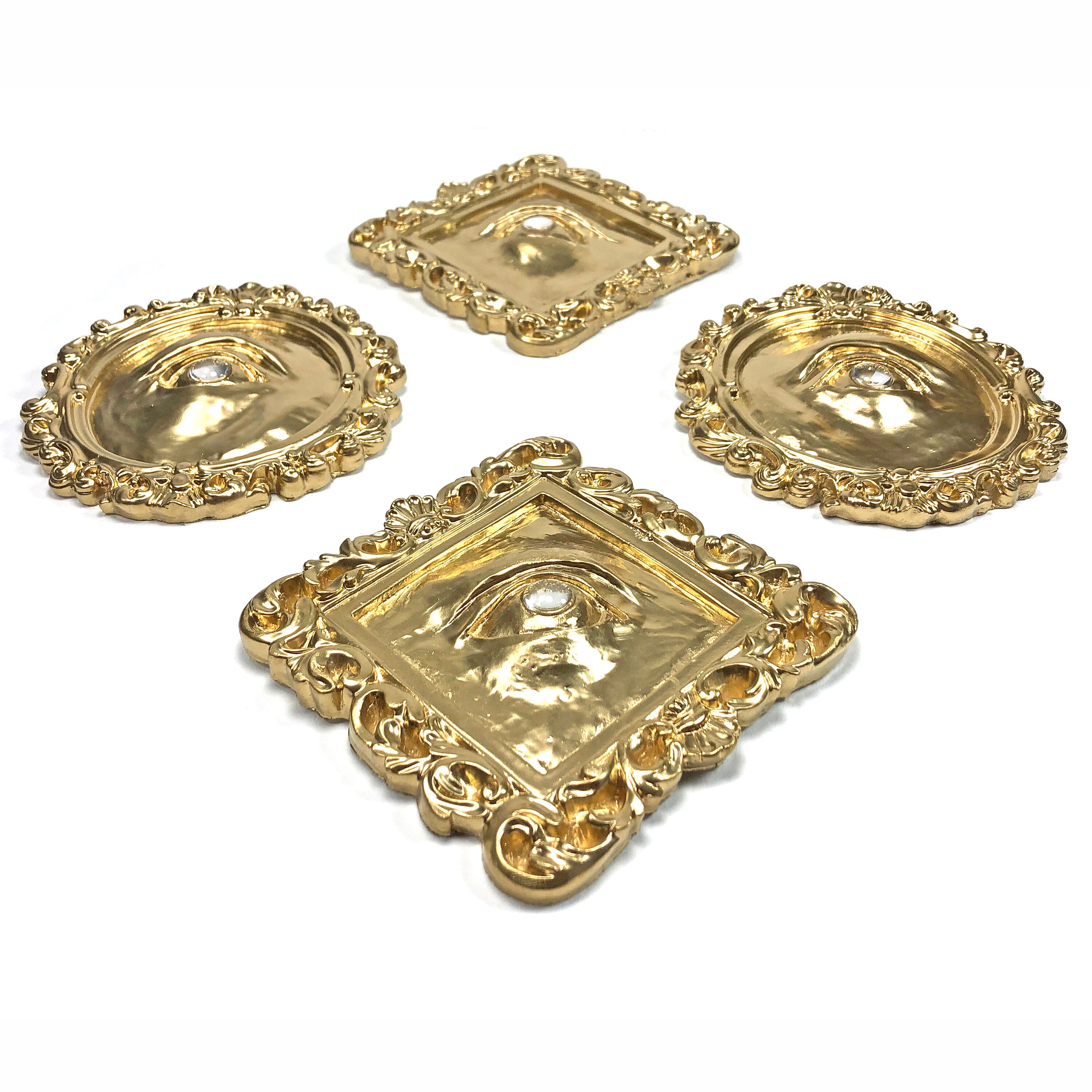 Eye Sculpture Art Gold Gothic Decor / Witchy Eclectic Home - Etsy