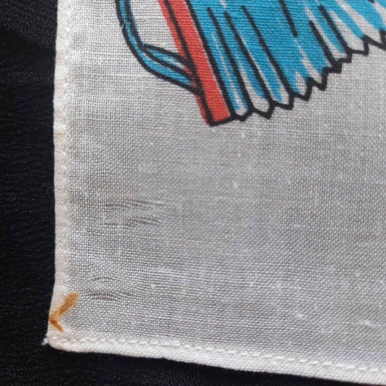 Child's Vintage Pocket Square / 80 S Handkerchief 24 X 24 - Etsy