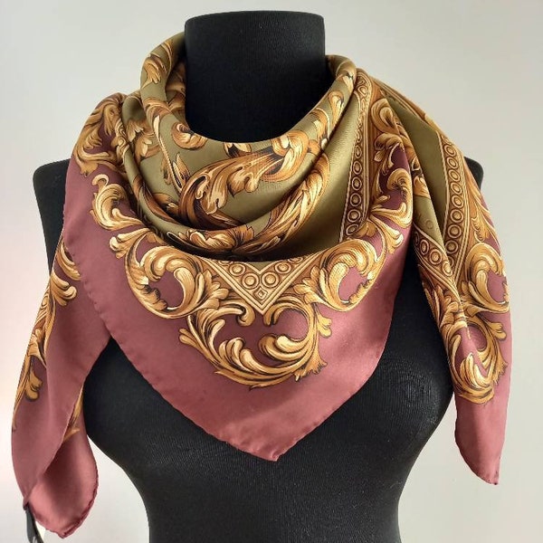 Silk Scarf Vintage - Etsy