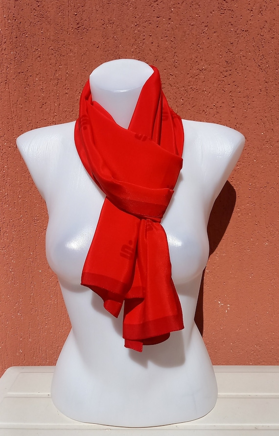 Oblong silk scarf store