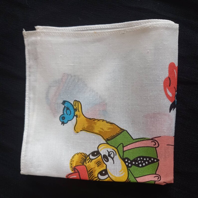 Child's Vintage Pocket Square / 80 S Handkerchief 24 X 24 - Etsy