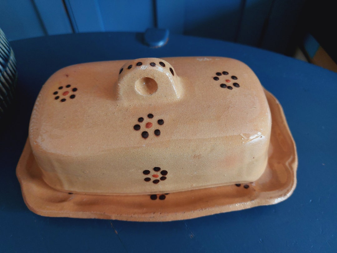 Cottage-style Butter Dish From France With Floral Pattern French ...