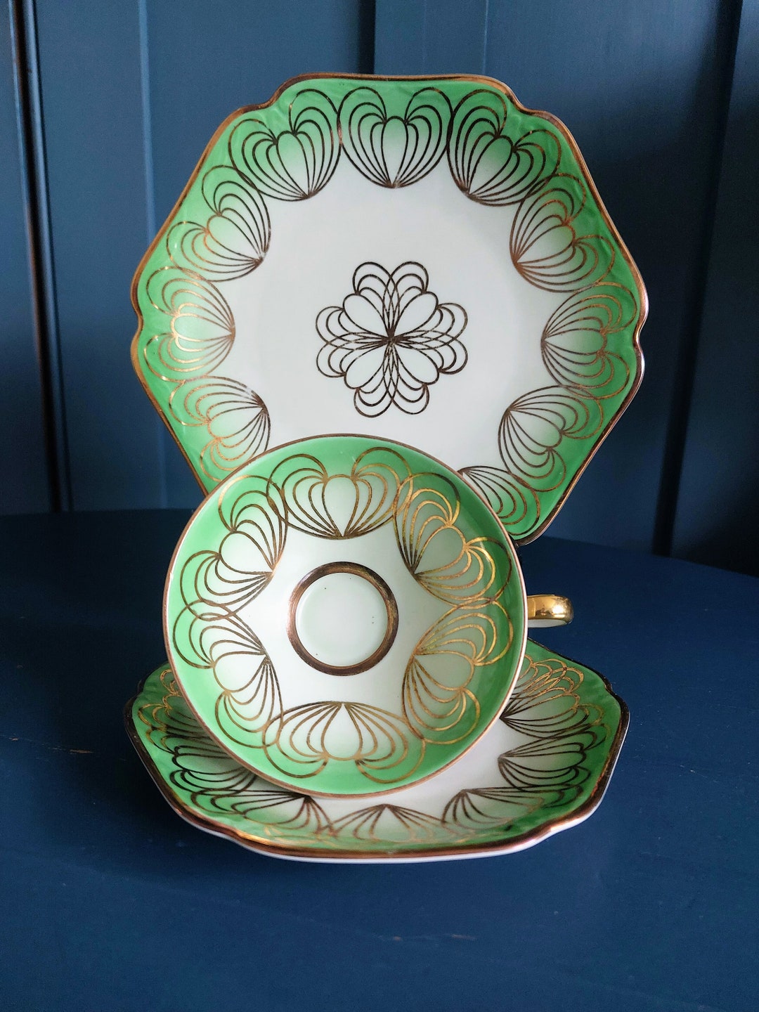 Nostalgic Mitterteich Collectors Tea Set Cup, Saucer and Small Plate ...