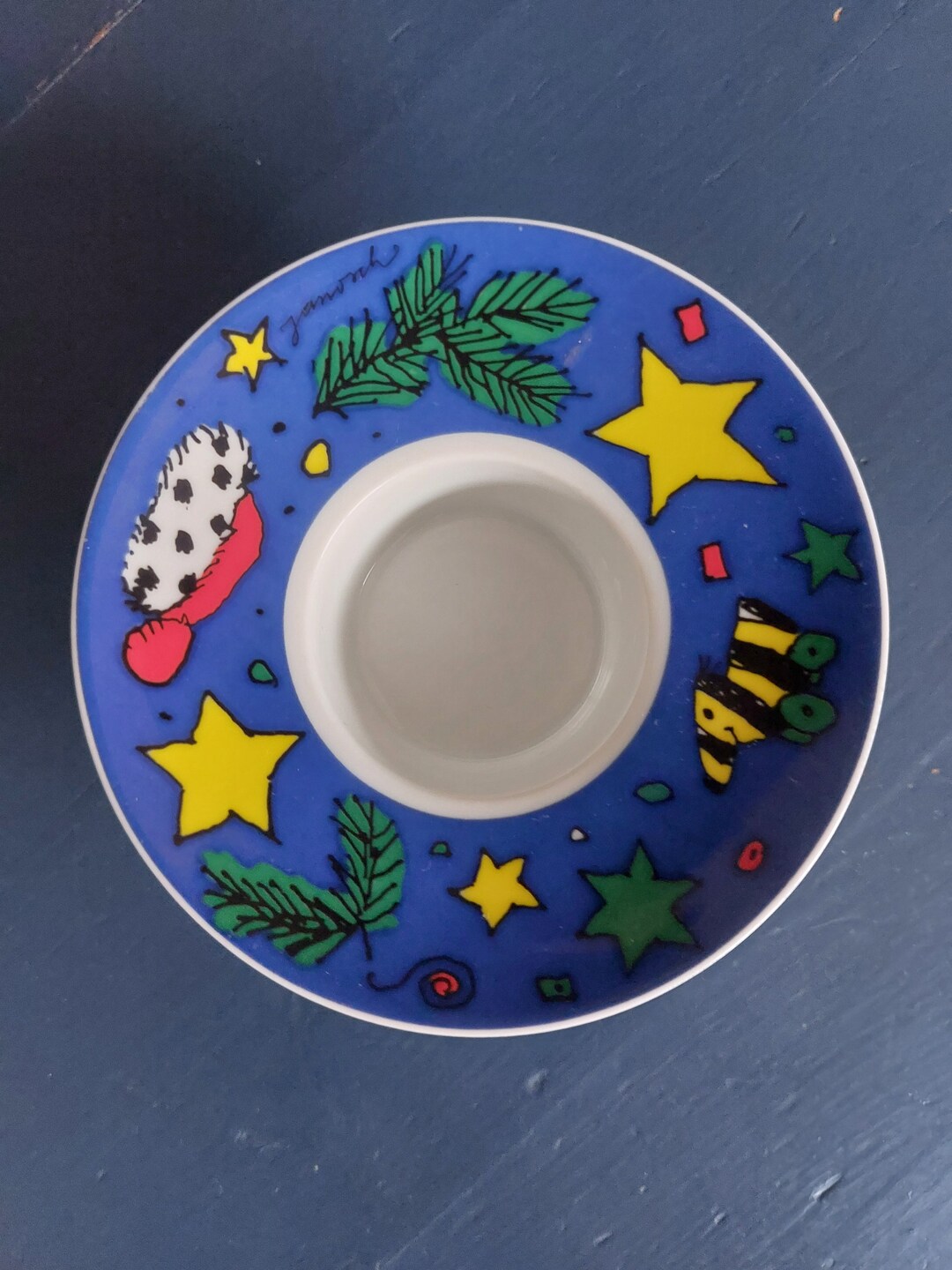 Thomas Janosch Candlestick Christmas Candle Holder With Tiger Duck and ...