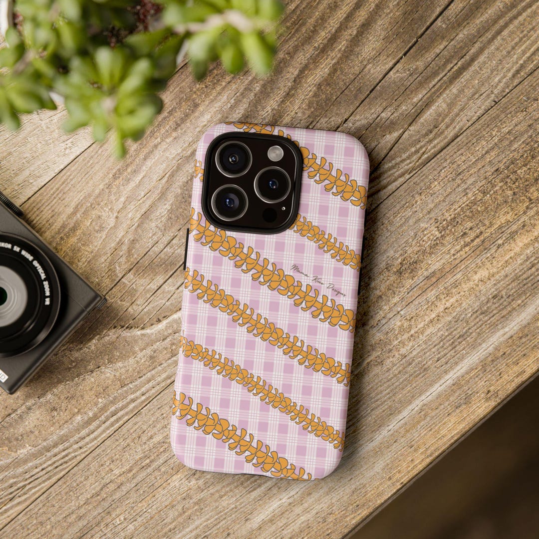 Pink Lavender Palaka & Pua Tough Case| Palaka Phone Case, Palaka iPhone ...