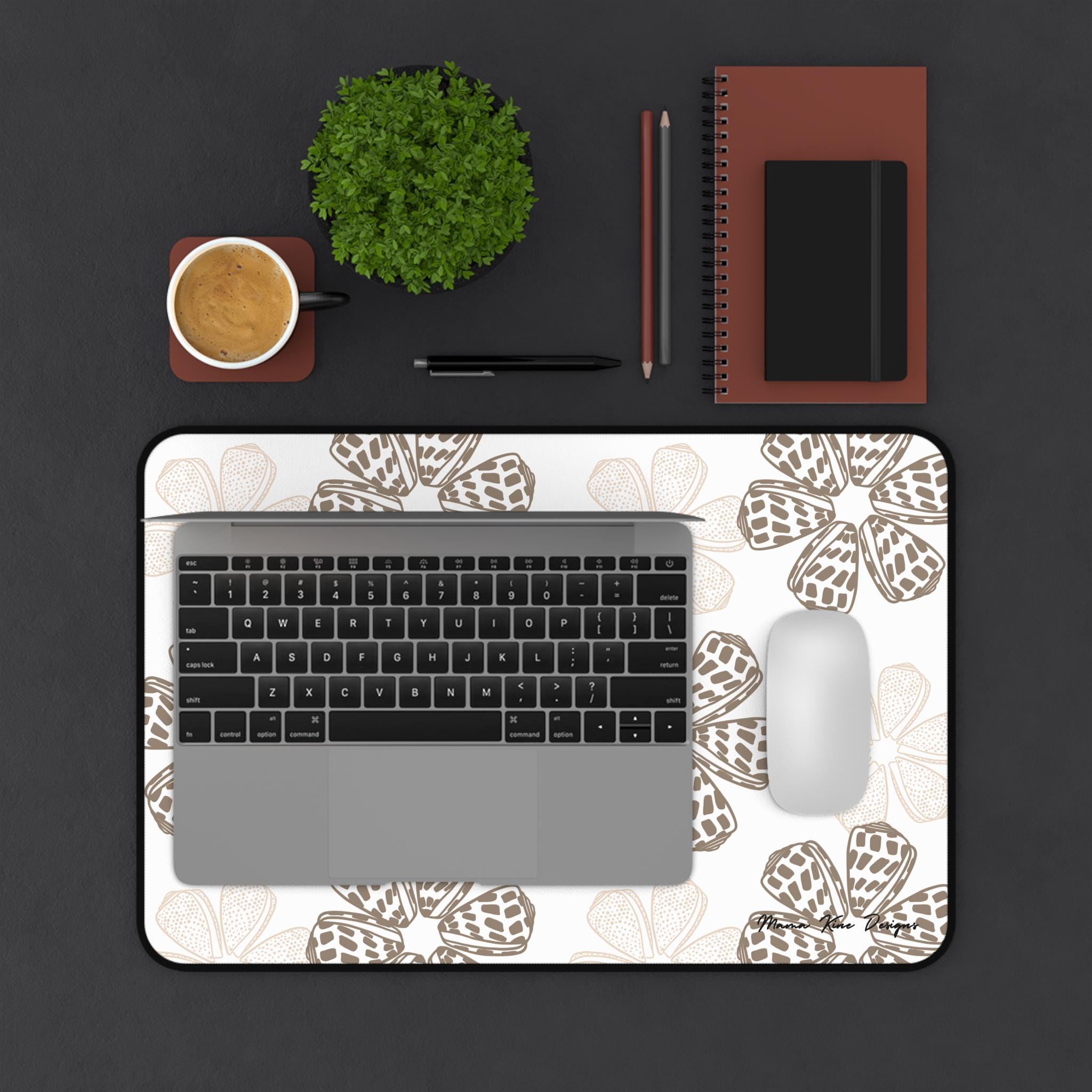 Hebrew Cone Desk Mat in Coconut | Shell Desk Mat, Hawaii Desk Mat ...