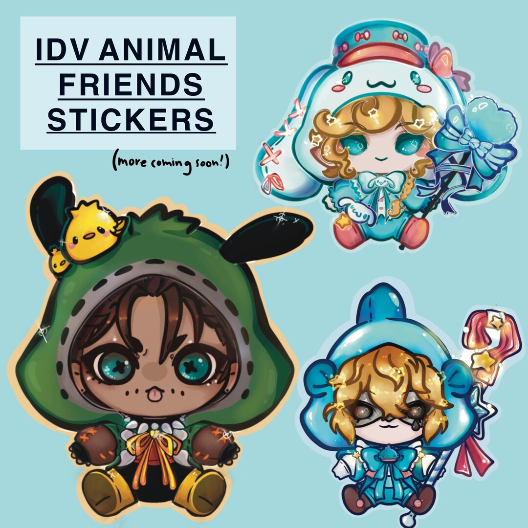 IDV Animal Friend Stickers - Etsy