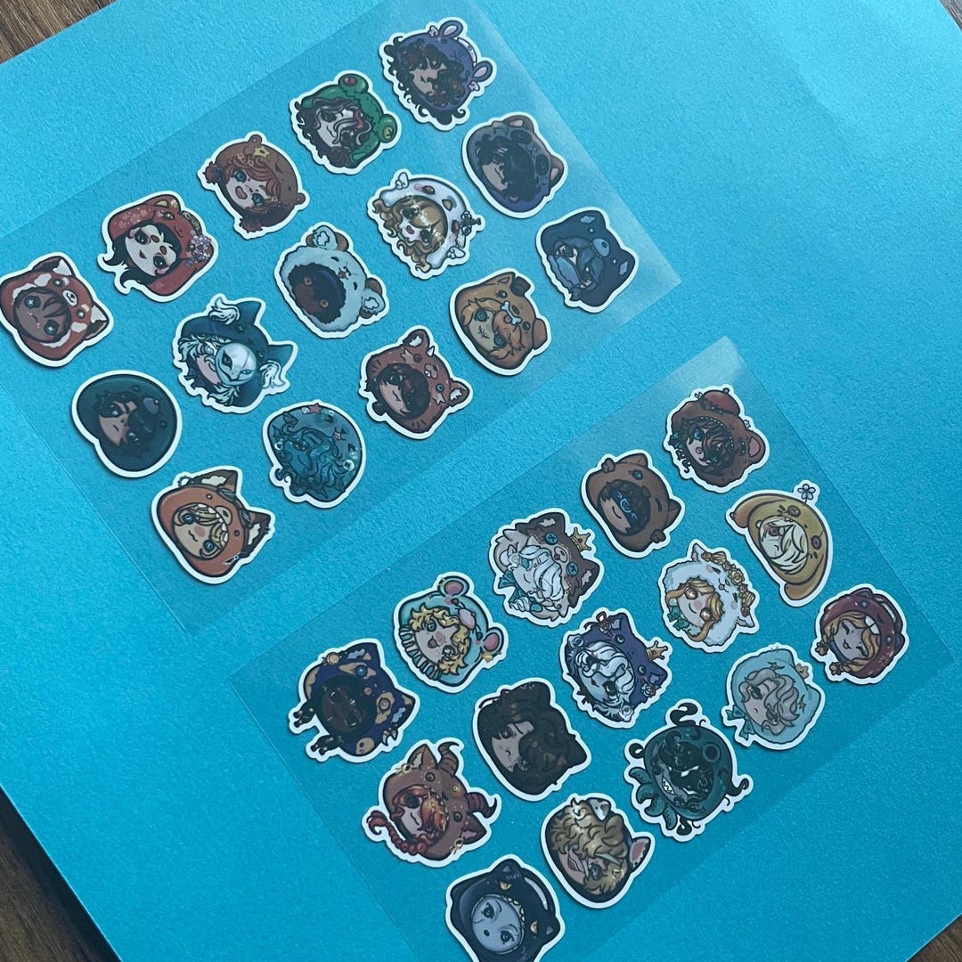 IDV Animal Sticker Sheets - Etsy