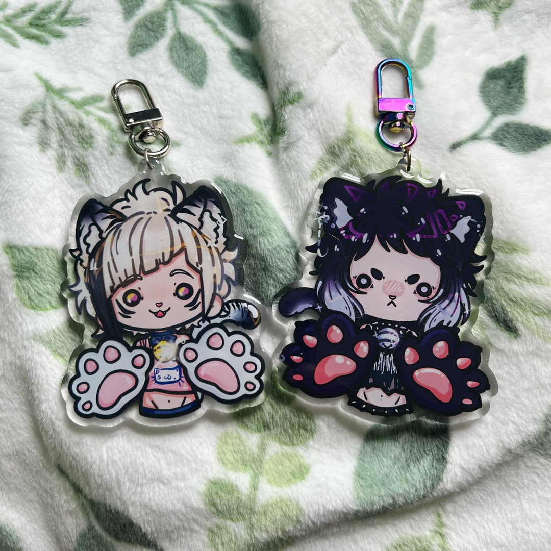 BSD Cat Keychains - Etsy