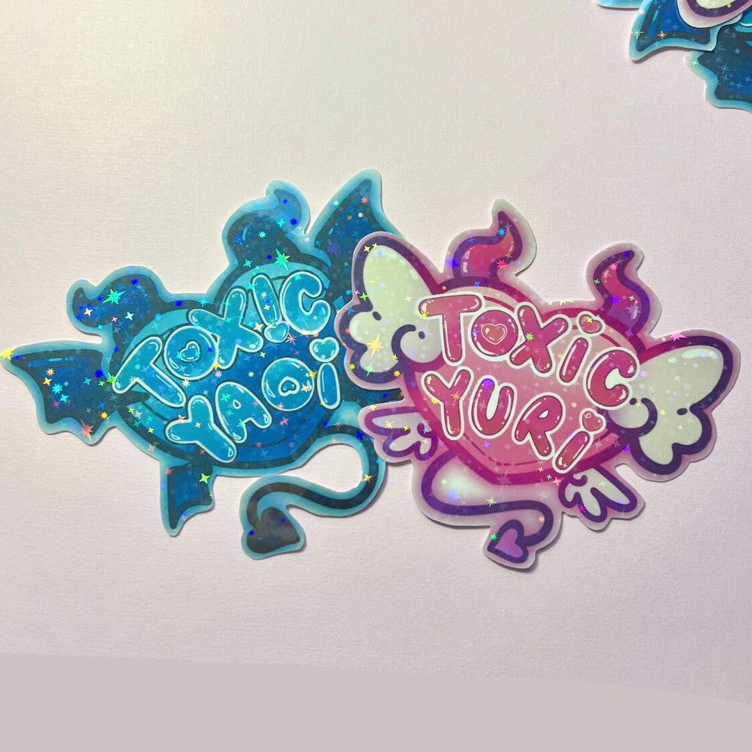 Toxic Yaoi / Toxic Yuri Stickers - Etsy