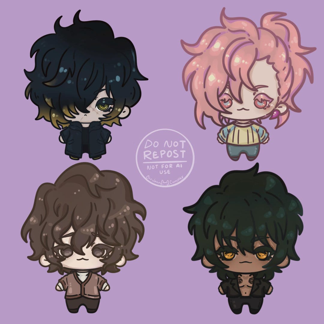 Slow Damage Chibi Stickers - Etsy