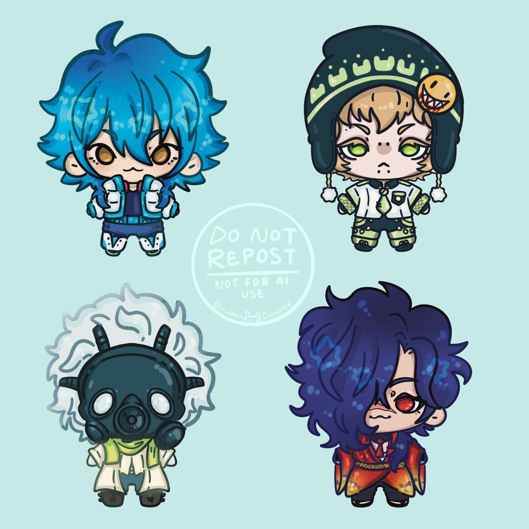 Dramatical Murder Chibi Stickers - Etsy
