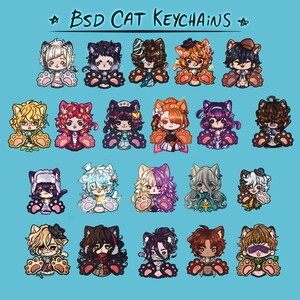 BSD Cat Keychains - Etsy