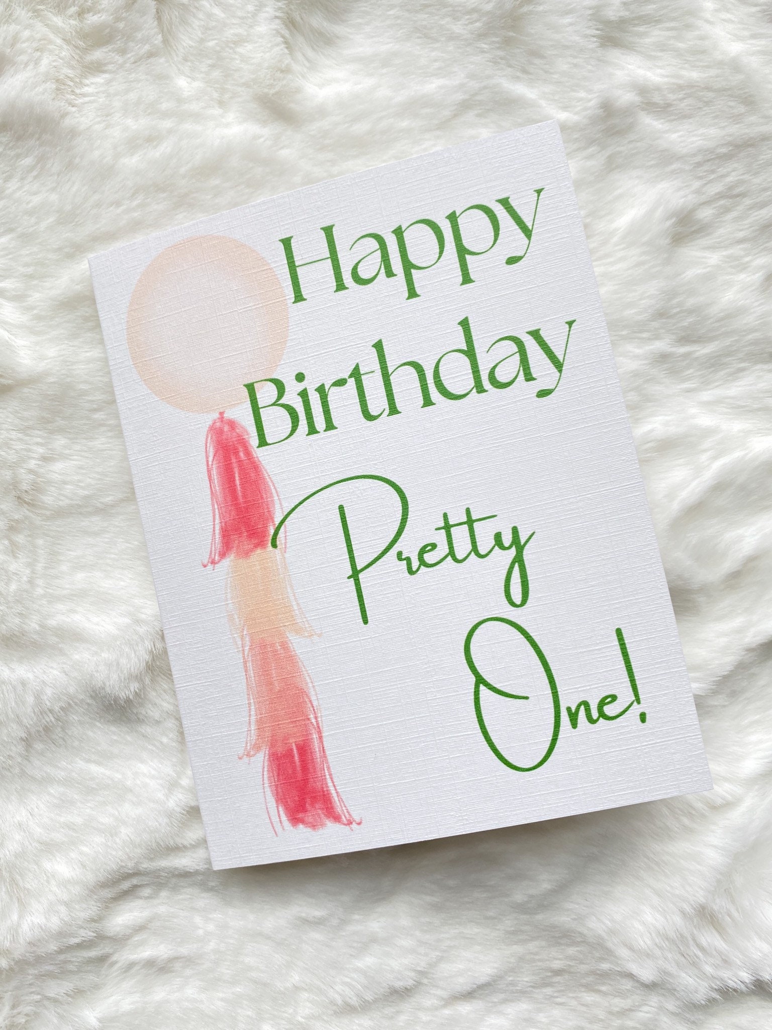 Happy Birthday Pretty One Birthday Cards Greeting Cards - Etsy