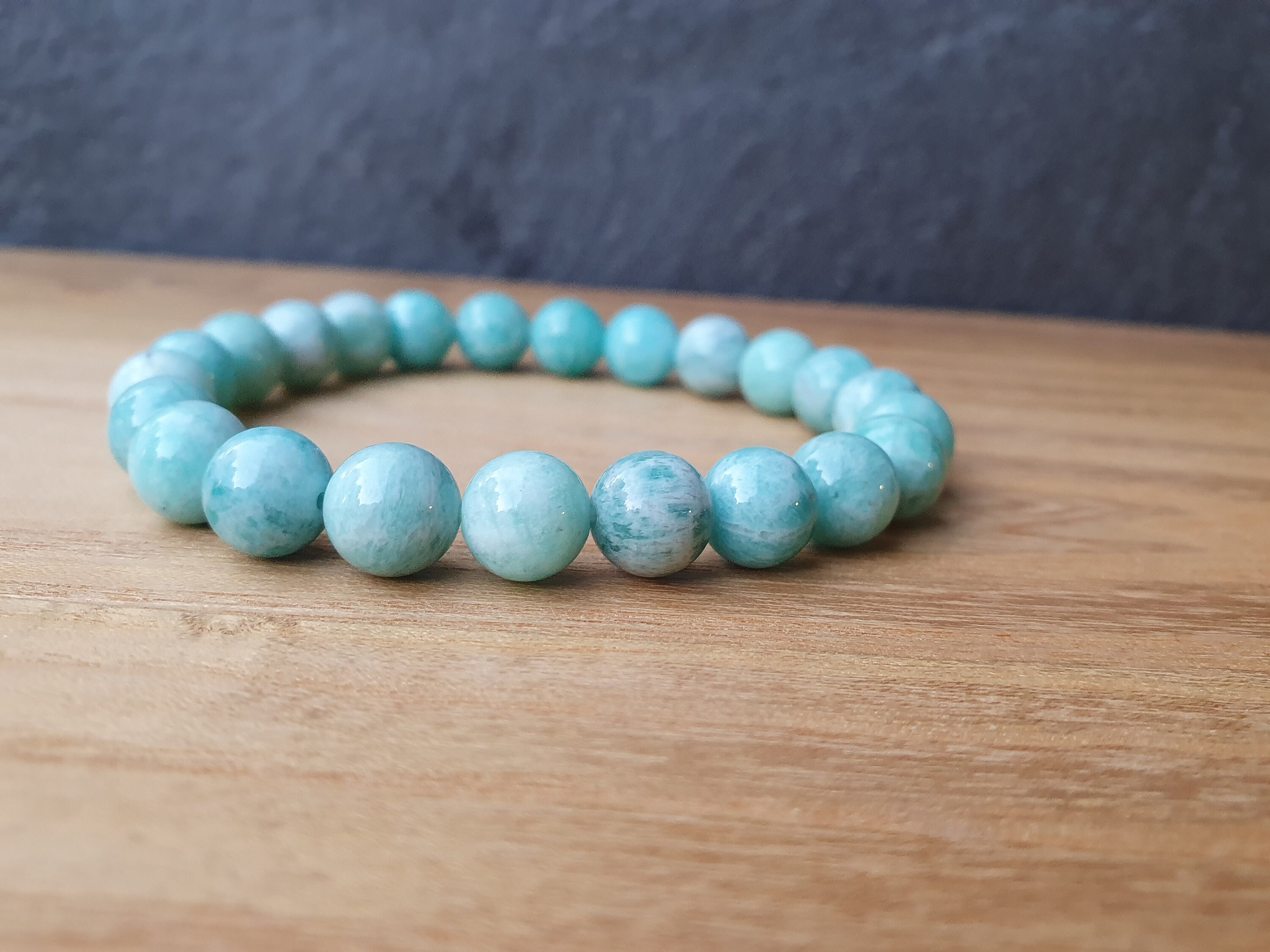 Blue Amazonite Bracelet Amazonite bracelet Amazonite Round | Etsy