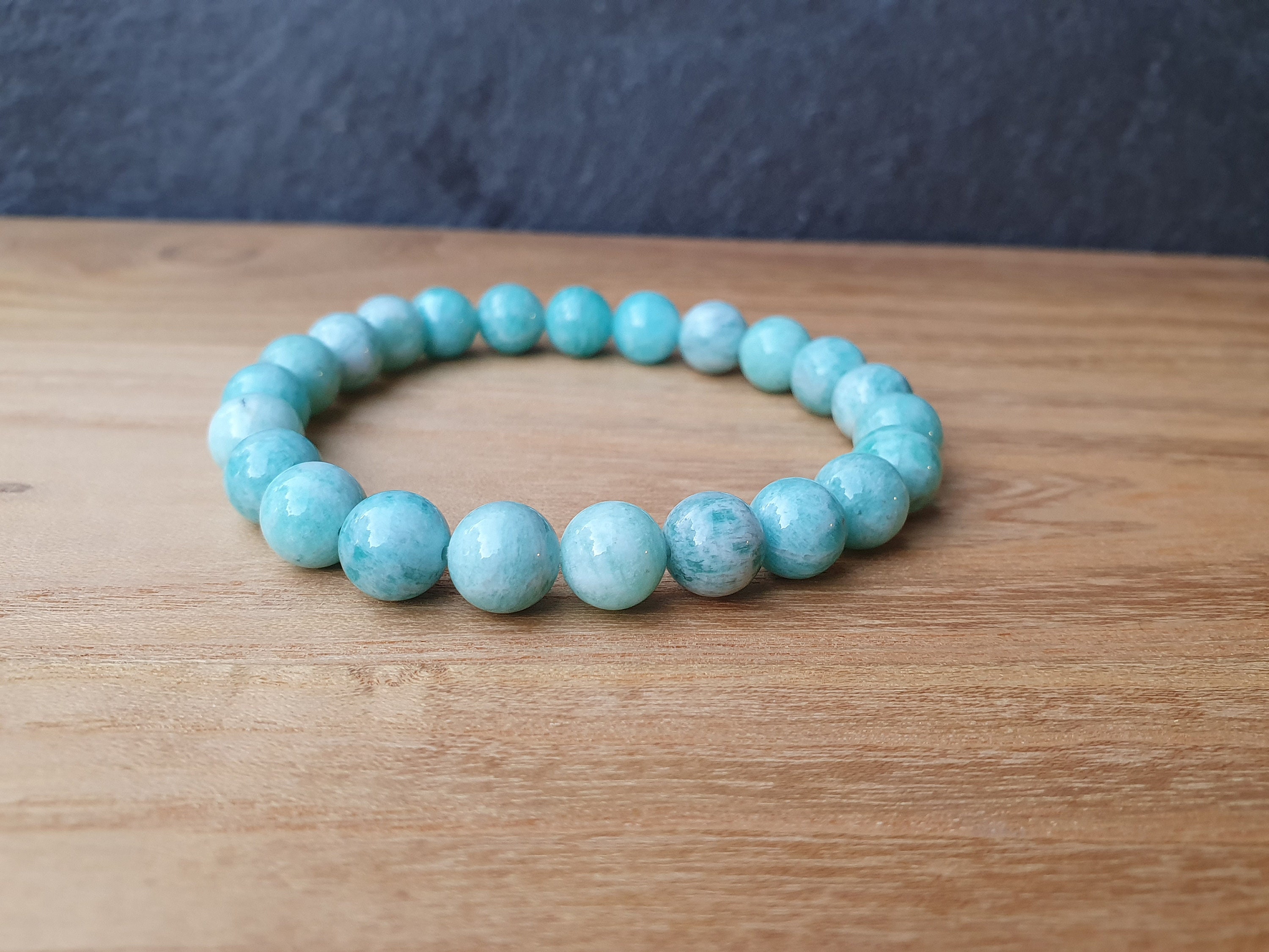 Blue Amazonite Bracelet Amazonite bracelet Amazonite Round | Etsy