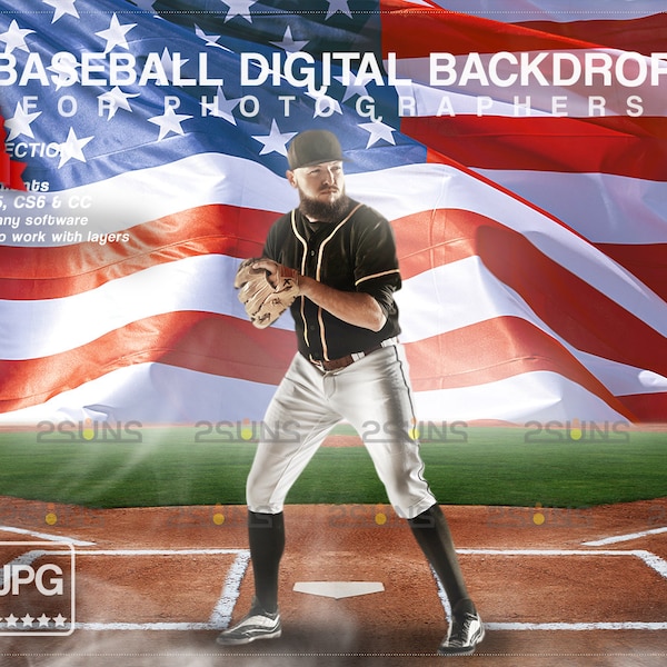 Baseball Field Digital Overlay - Etsy