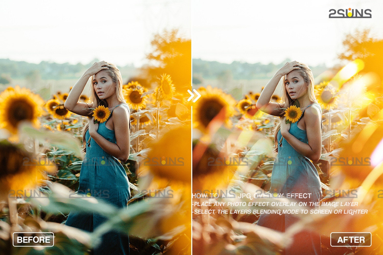 Sunlight Photo Overlays, Lens Flare Photoshop Overlays, Natural Sun ...