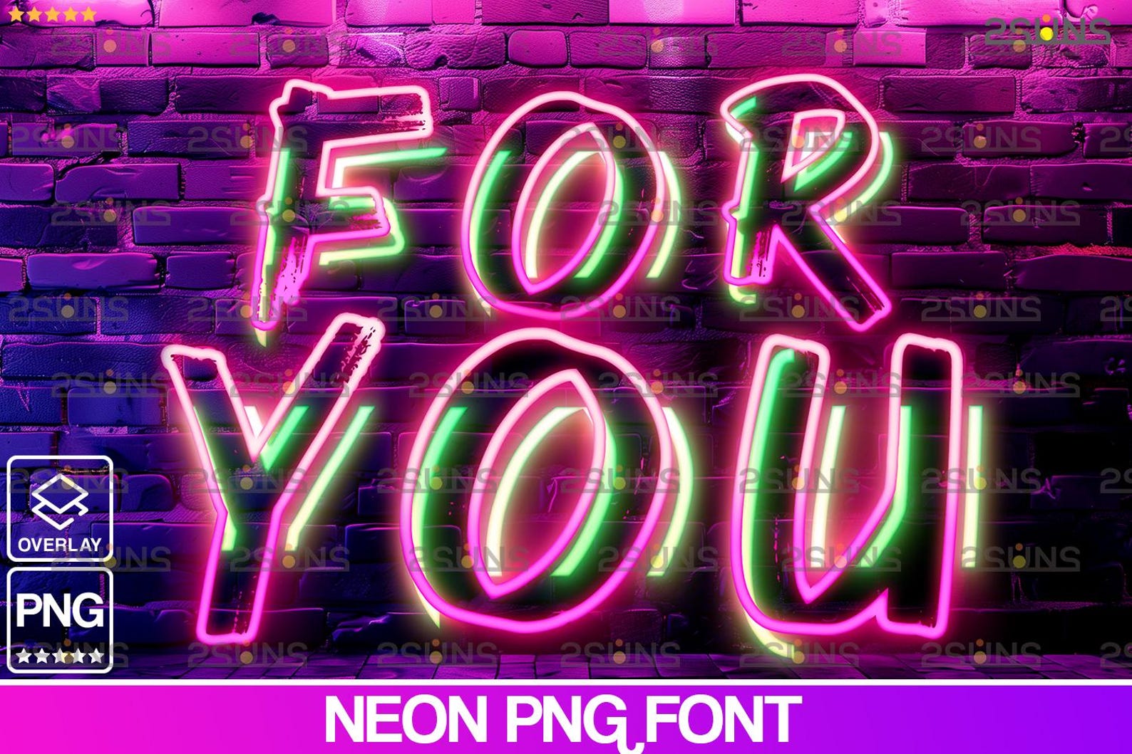 Alphabet Clipart Photoshop Overlays, Letter Neon Overlays, Neon Light ...