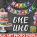 Birthday Sidewalk Chalk Overlays, Balloons Photo Overlays, Photoshop ...