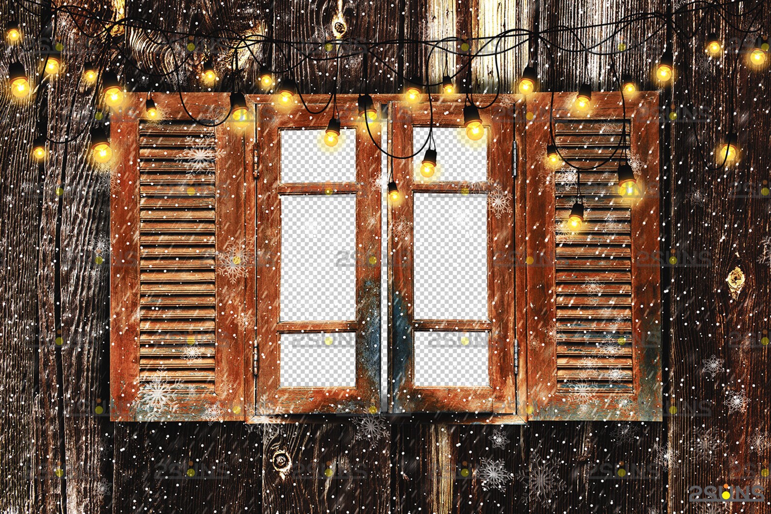 Christmas Window Overlay Christmas Overlay Photoshop - Etsy
