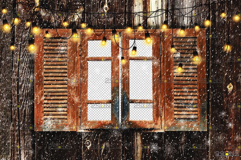 Christmas Window Overlay Christmas Overlay Photoshop - Etsy