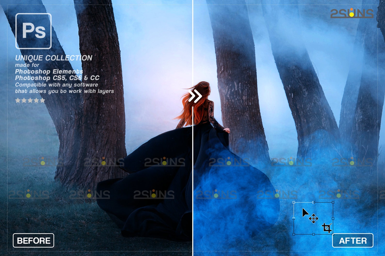 Real Fog Overlay White Smoke Overlay Photoshop Weather | Etsy