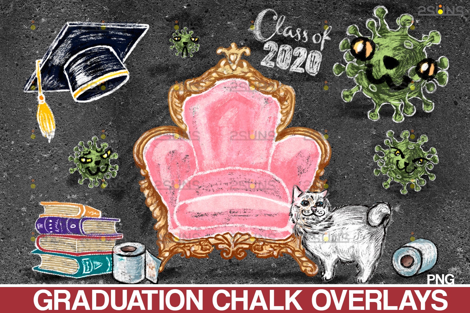 Photoshop Overlays, Graduation Overlays, Photo Overlays Sidewalk Chalk ...