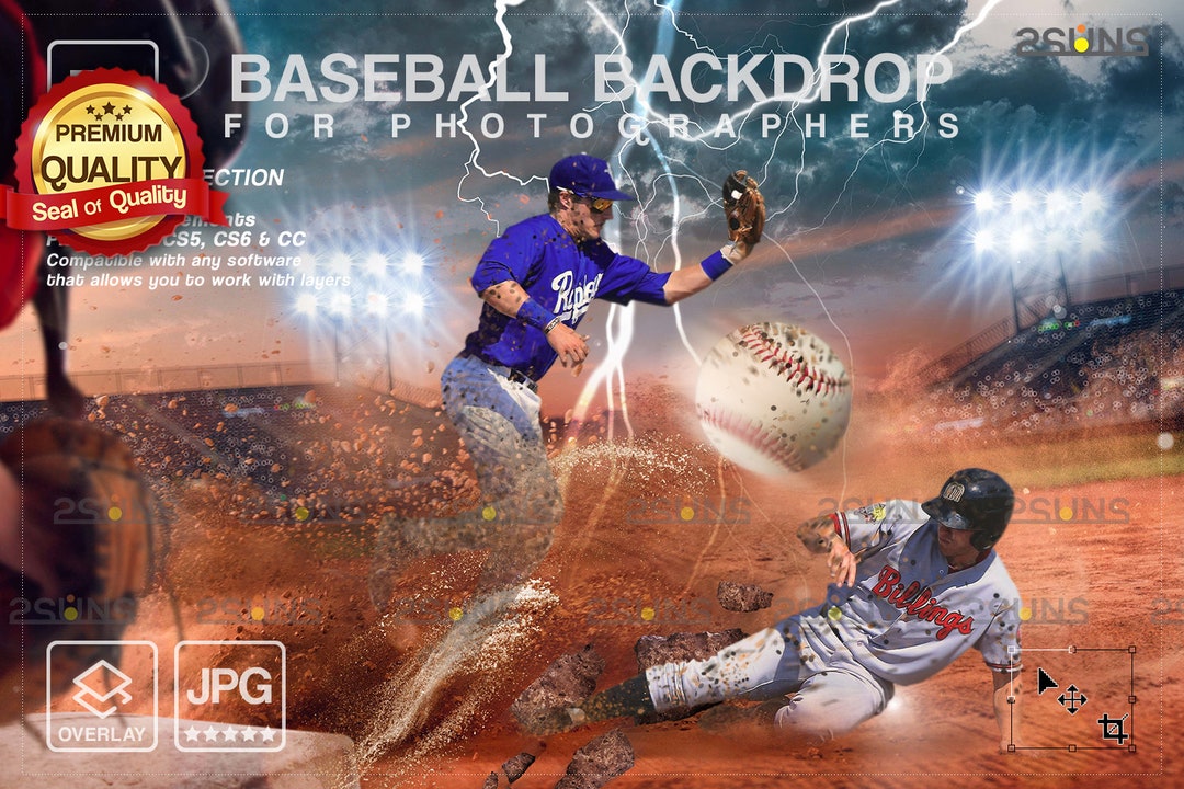 Baseball Backdrop, Sports Digital Background, Photo Overlay, Sports ...