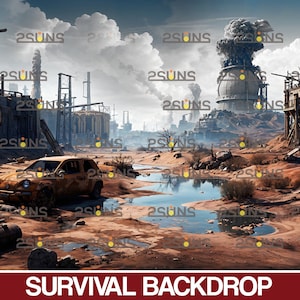 Wastelands Photoshop Overlays, Postapocalypse Backdrop, Apocalypse ...