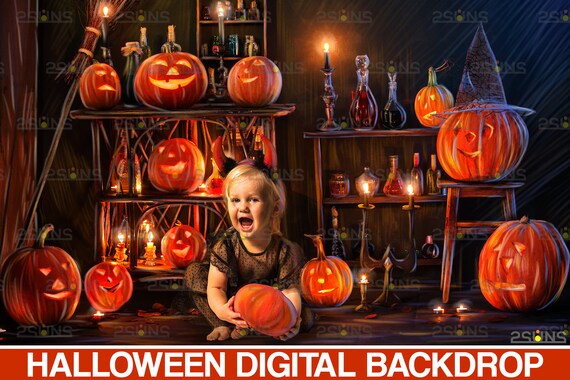 Halloween backdrop, Halloween background, Pumpkin photoshop backdrop ...