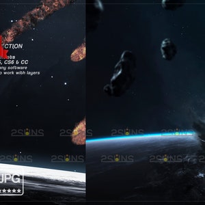 Planets Photoshop Overlays, Galaxy Transparent, Space Clipart, Night ...