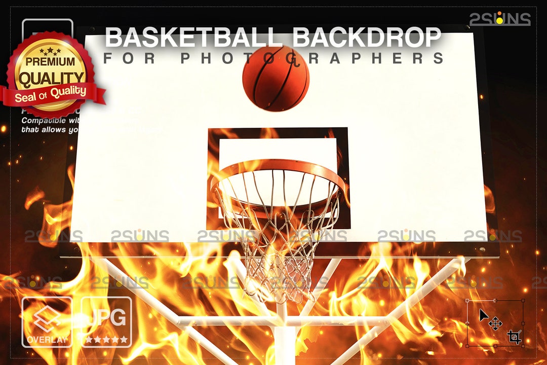Basketball Backdrop, Sports Digital Background, Photoshop Overlays ...