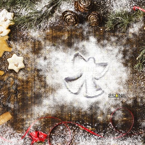 Christmas Digital Backdrop, Christmas Photoshop Overlays, Gingerbread ...