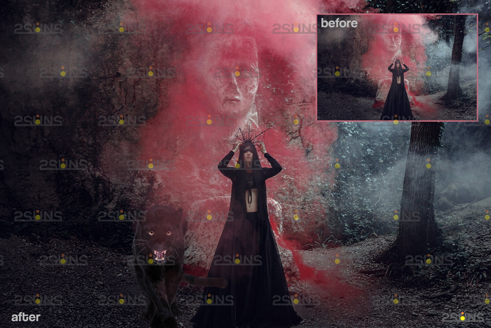 Magic Wand Photo Overlays, Halloween Overlay, Photoshop Overlays, Gold ...