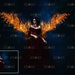 Fire Digital Angel Wings Overlay, Photoshop Overlays, Halloween Overlay ...