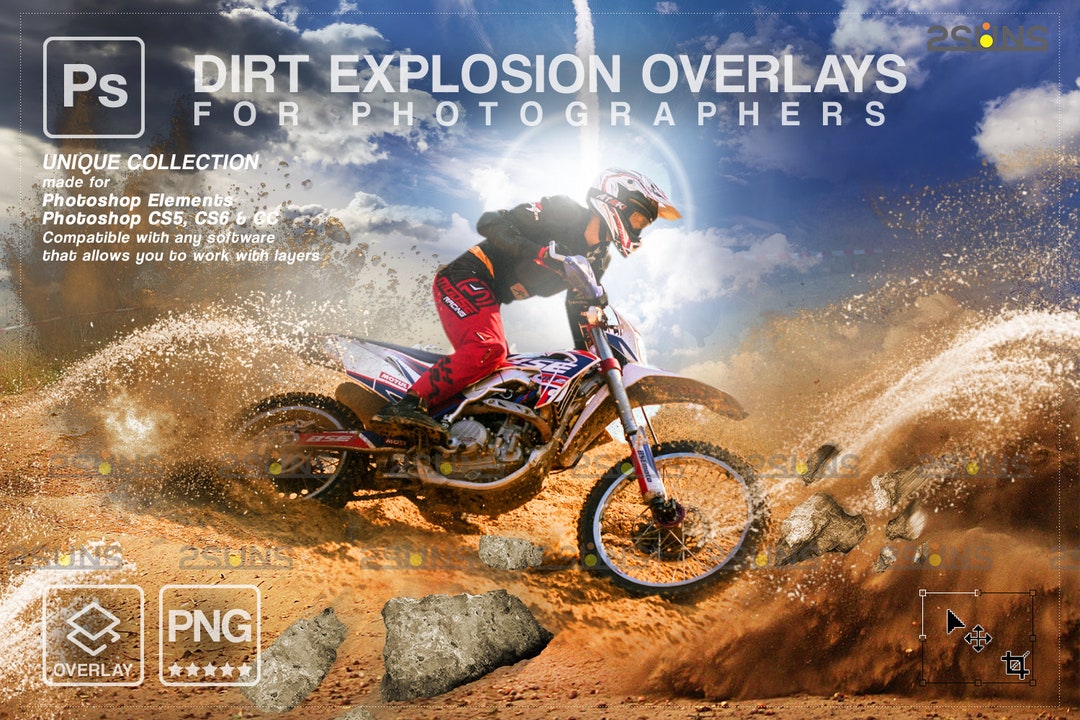 Dirt Explosion Photo Overlays Sports Overlays Photoshop - Etsy