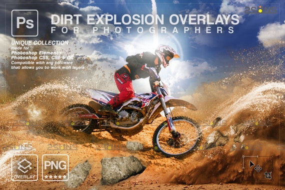Dirt Explosion Photo Overlays, Sports overlays, Photoshop overlay ...