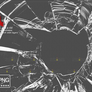 Broken Glassphoto Overlay, Halloween Overlay, Realistic Glass Overlay ...