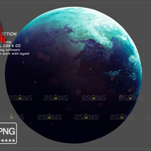 Planets Photoshop Overlays, Galaxy Transparent, Space Clipart, Night ...
