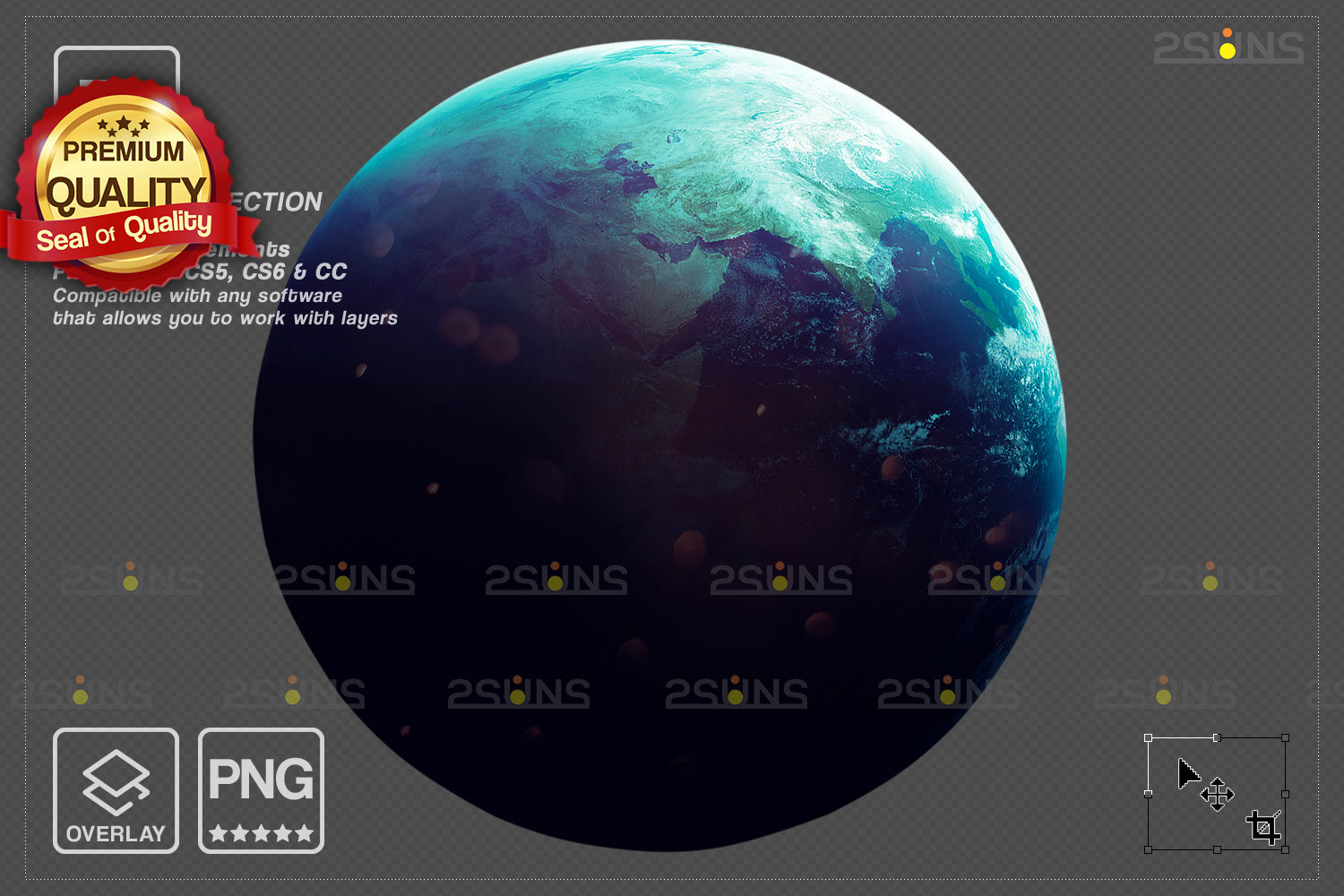 Planets Photoshop Overlays, Galaxy Transparent, Space Clipart, Night ...