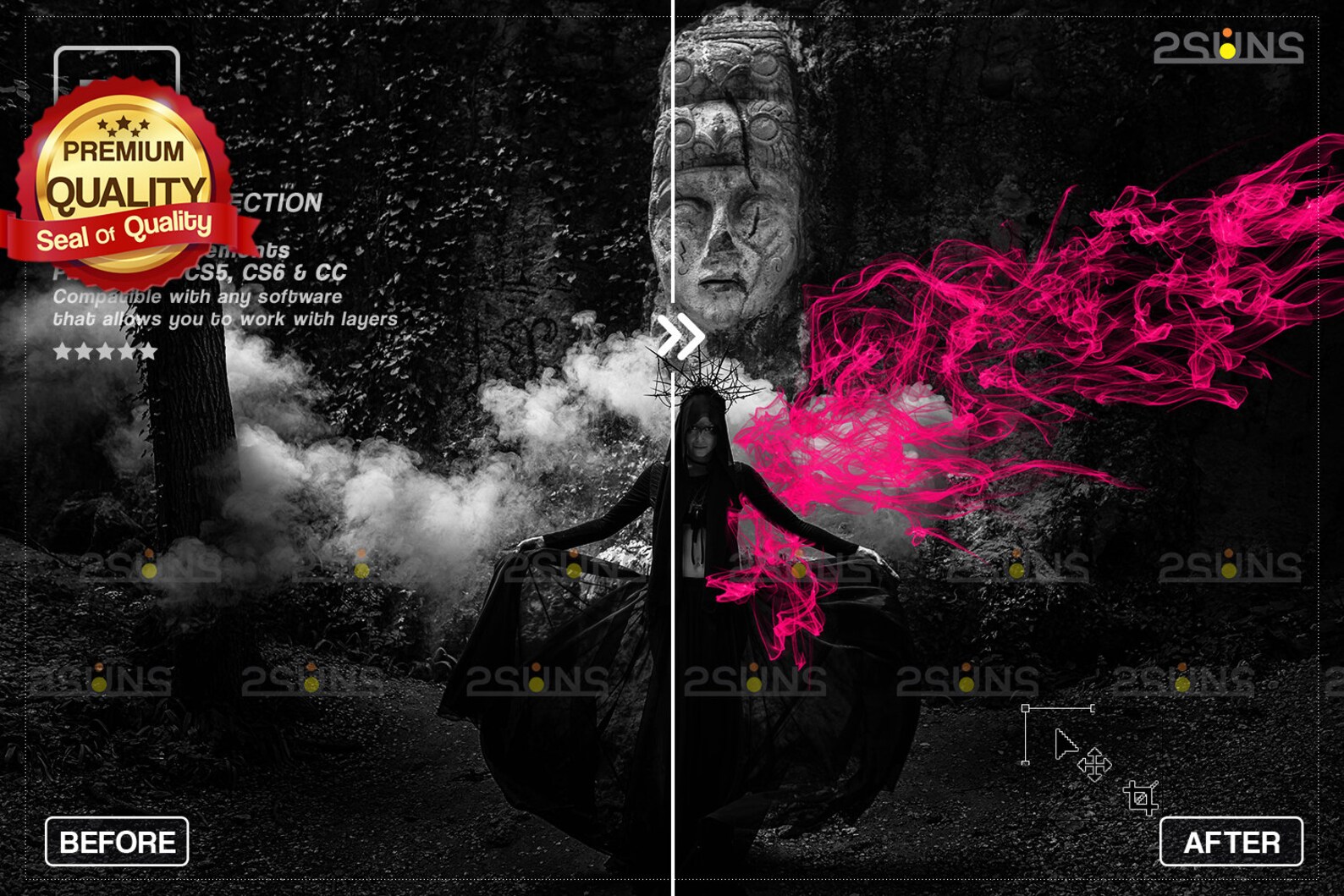 Pink Digital Angel Wings Overlay, Photoshop Overlays, Halloween Overlay ...