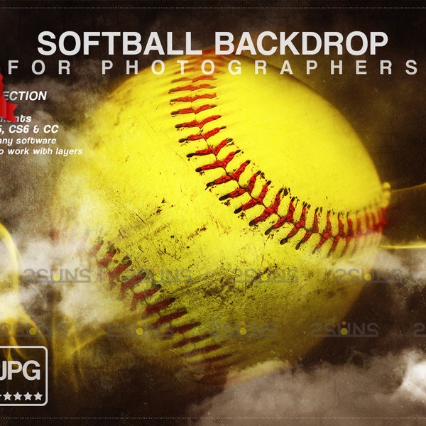 Photo Backdrop Softball - Etsy